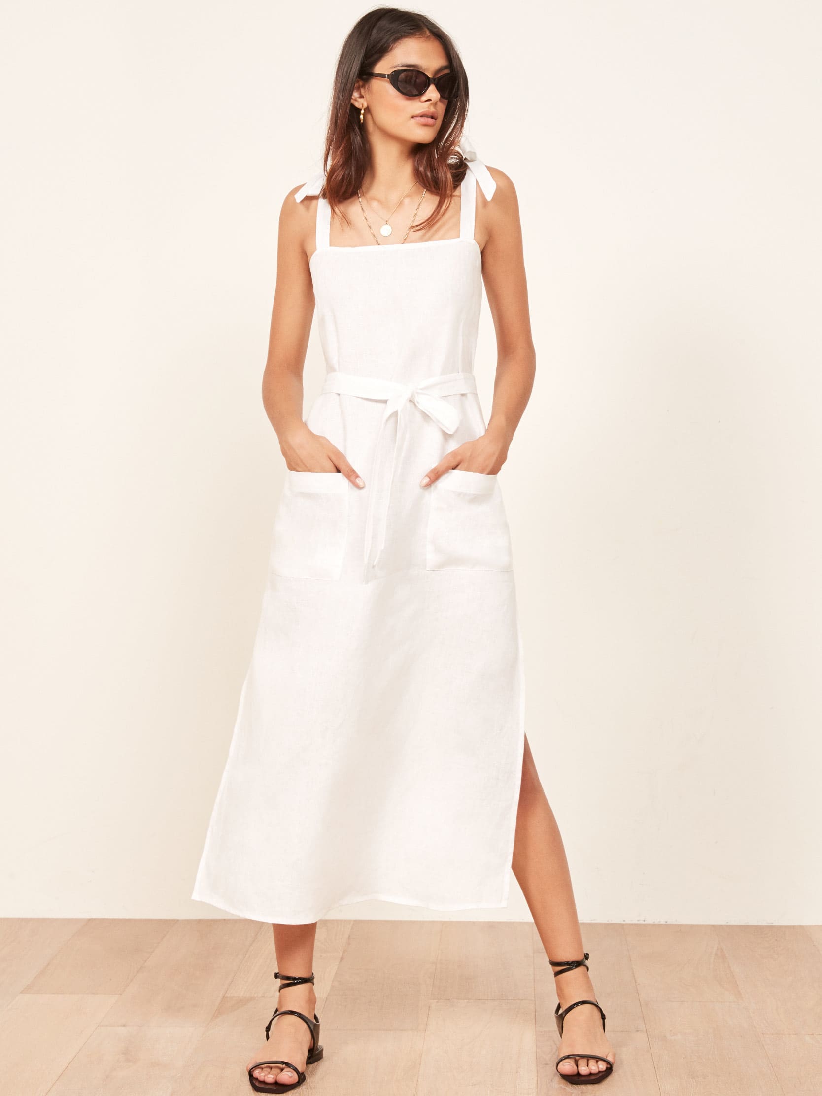 Reformation Elliot Linen Dress – Sabrina's Closet